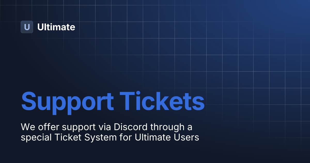 Support Tickets | Ultimate