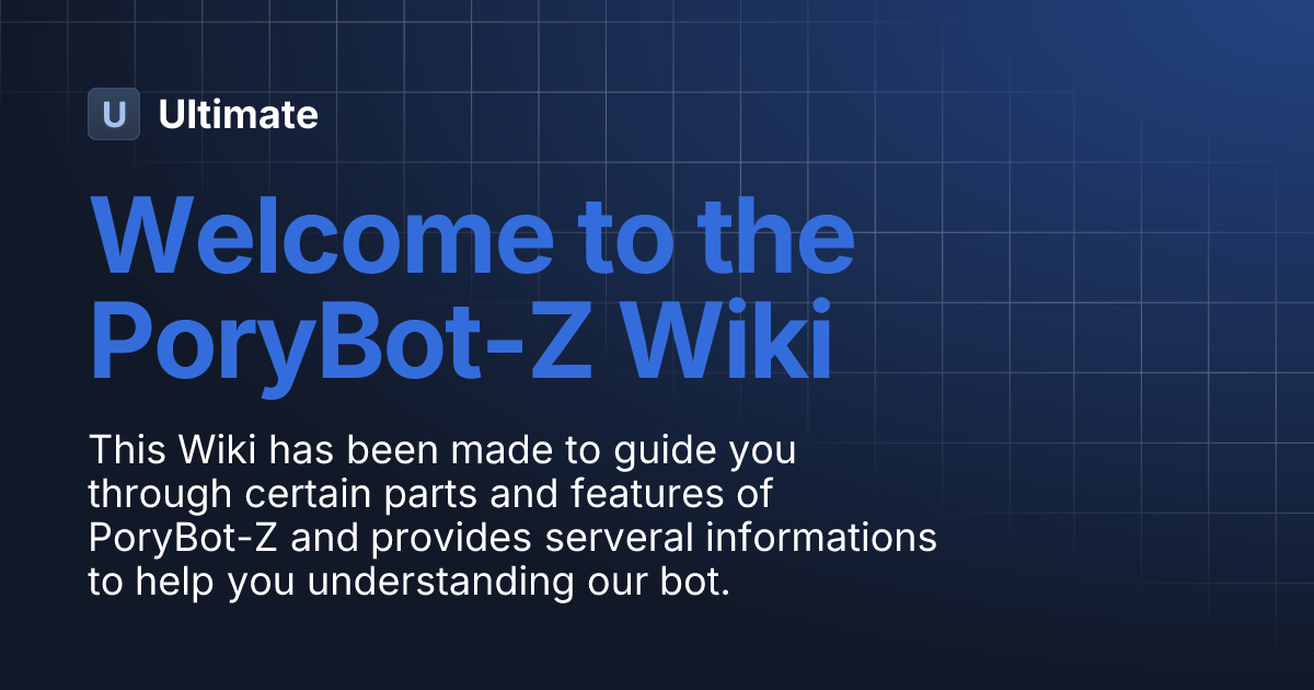 Welcome to the PoryBot-Z Wiki | Ultimate
